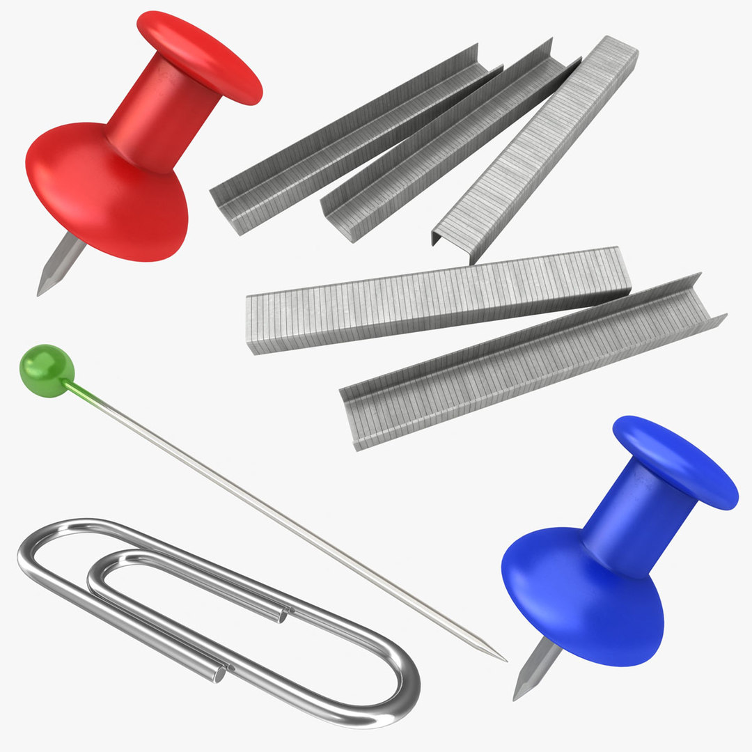 Clips staples needle 3D model - TurboSquid 1463032