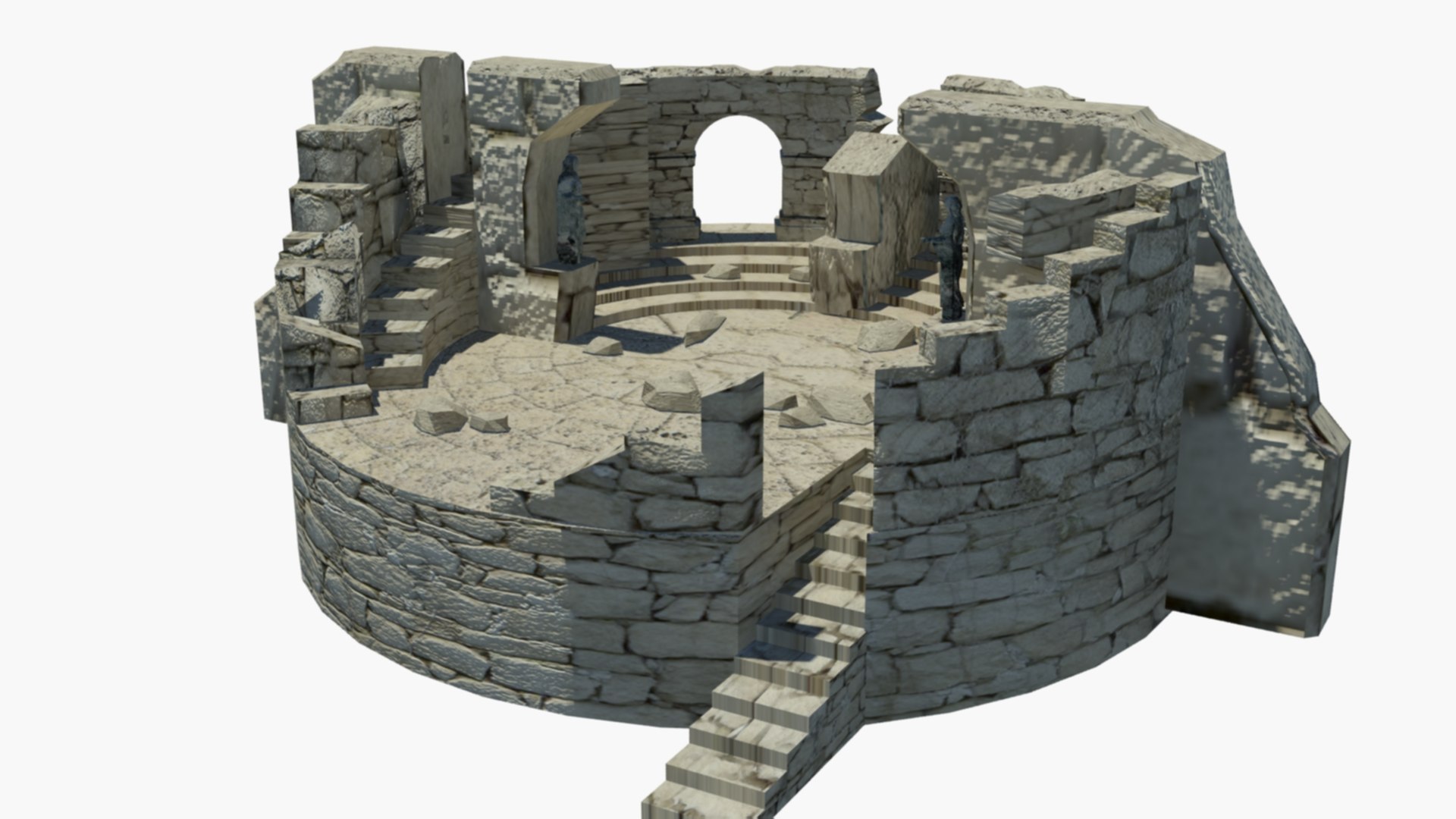 Ancient ruins 3D model - TurboSquid 1463425