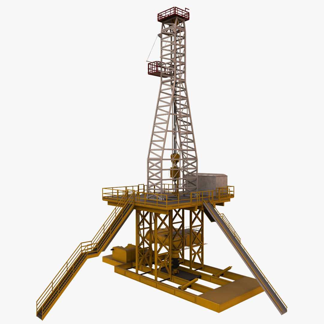 Drilling rig 3D model - TurboSquid 1463525