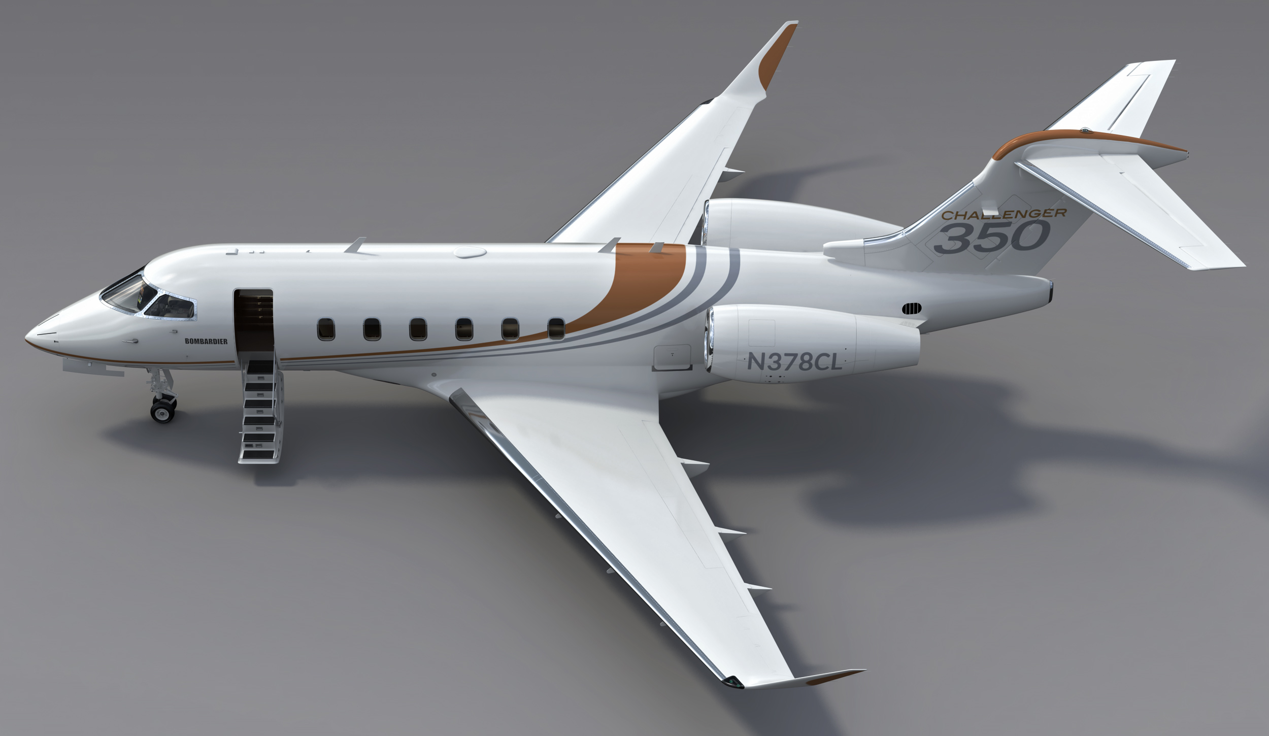 3D bombardier challenger 350 business jet model - TurboSquid 1463548