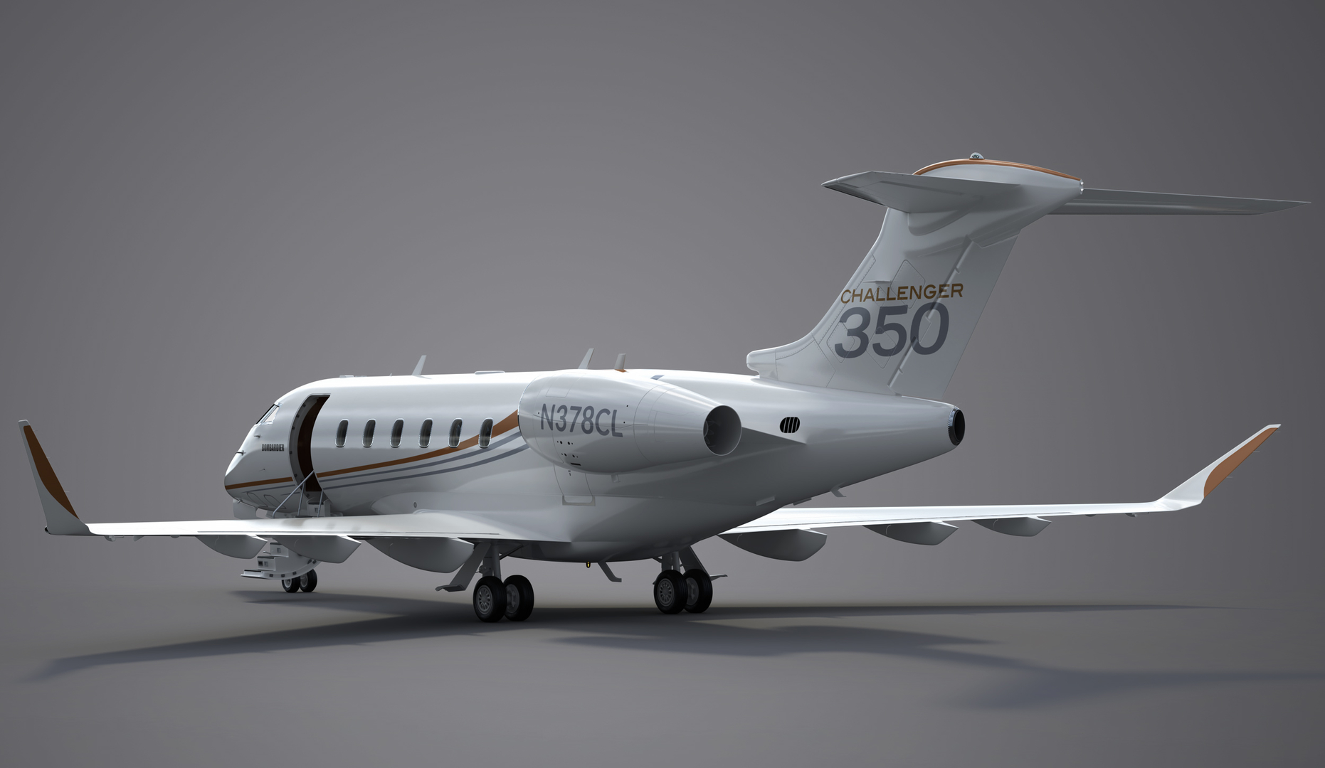 3D bombardier challenger 350 business jet model - TurboSquid 1463548