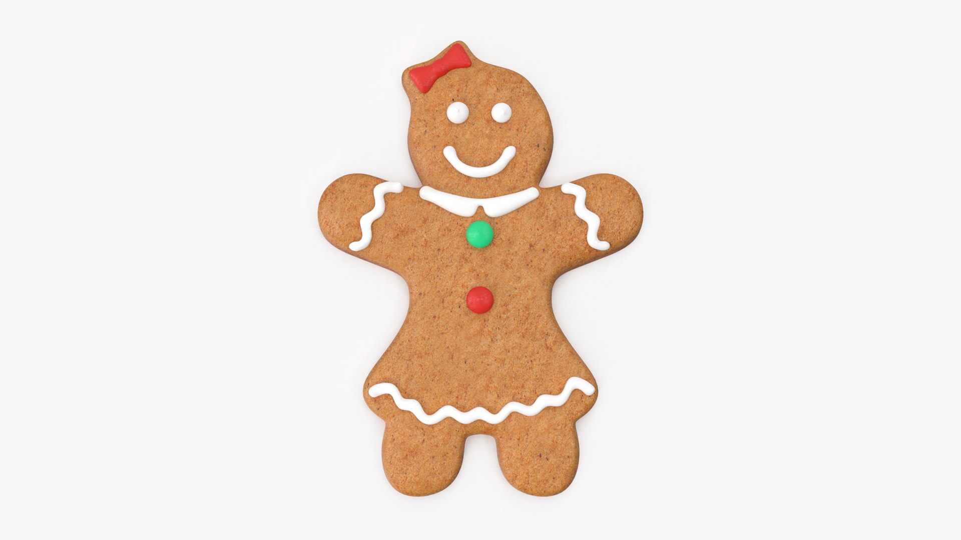3D model christmas gingerbread woman - TurboSquid 1463710