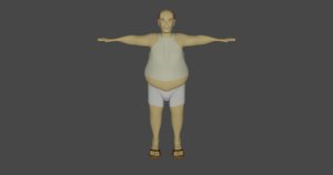 Blender Fat Man Models | TurboSquid