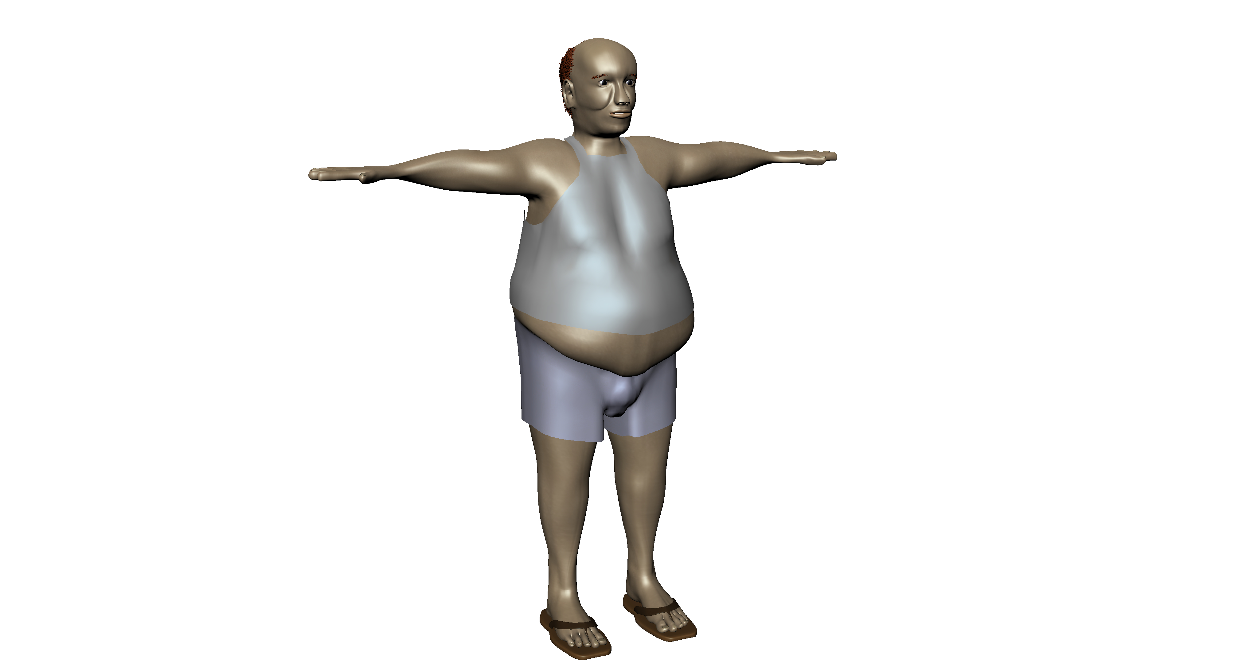 남성 캐릭터 뚱뚱한 아저씨 3D 모델 - TurboSquid 1463823