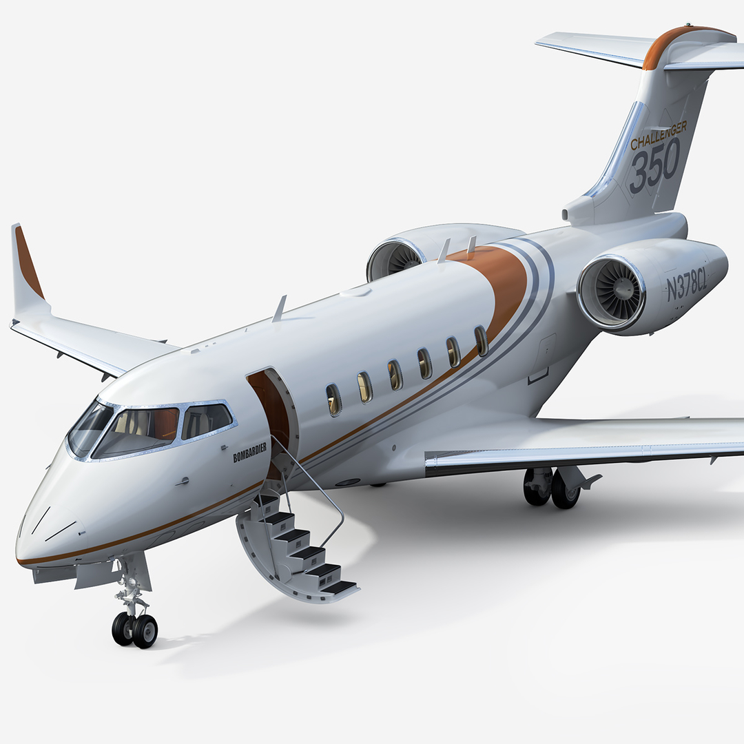 3D bombardier challenger 350 business jet model - TurboSquid 1463548