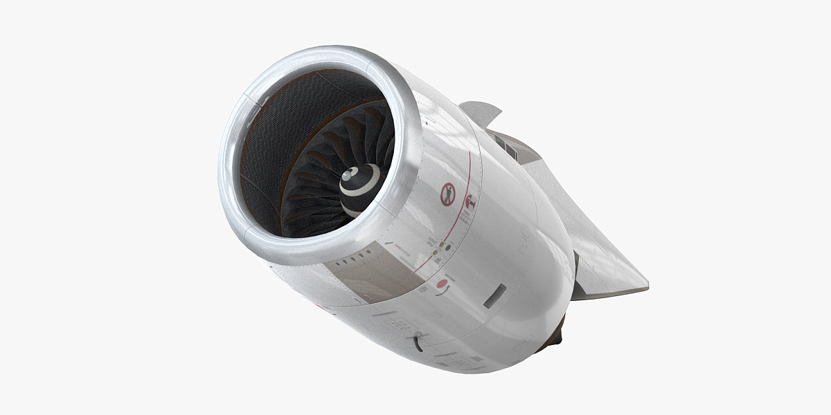 Airbus a340 engine 3D model - TurboSquid 1462698