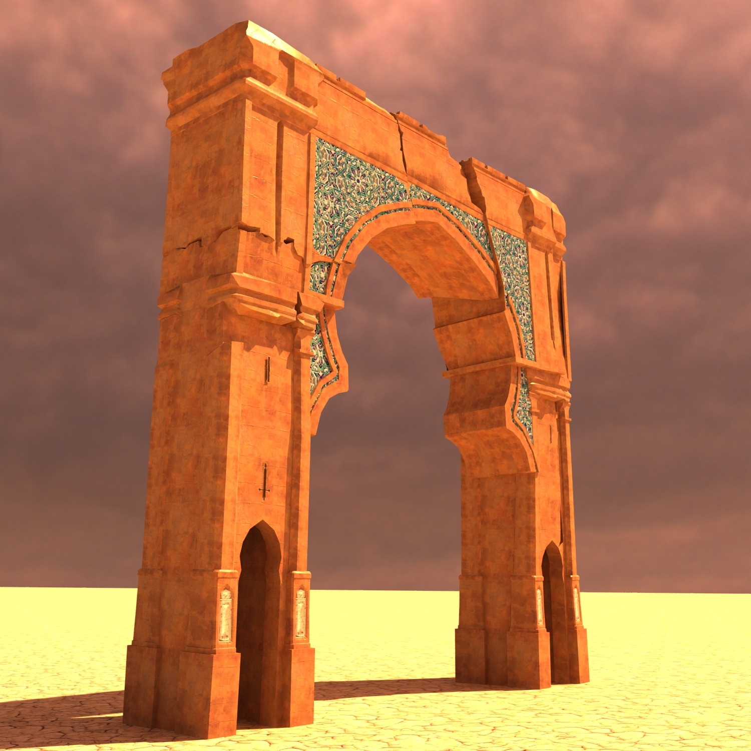 Arabian gate house 3D model - TurboSquid 1463895