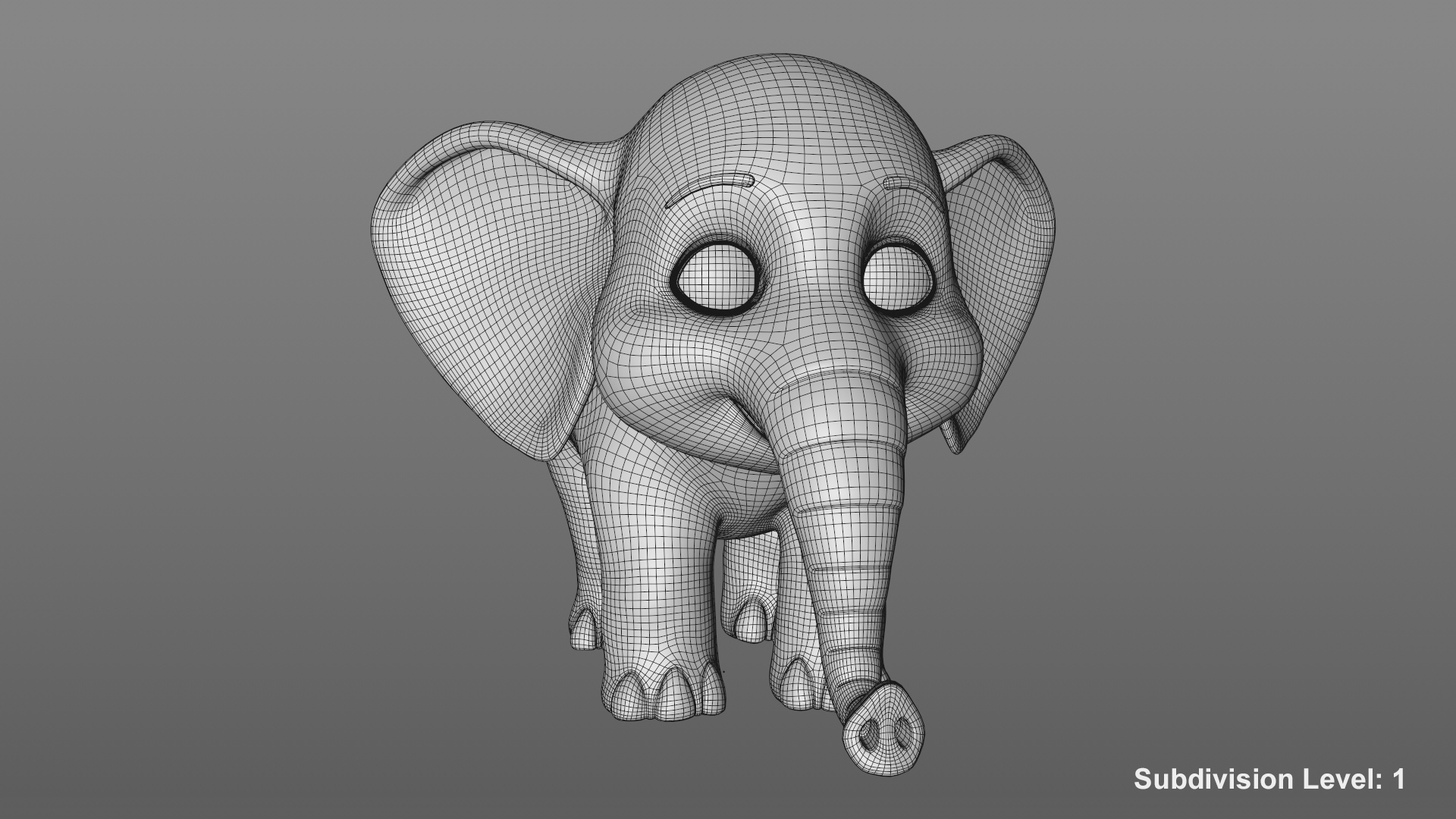 Stylized cartoon elephant 3D model - TurboSquid 1463918