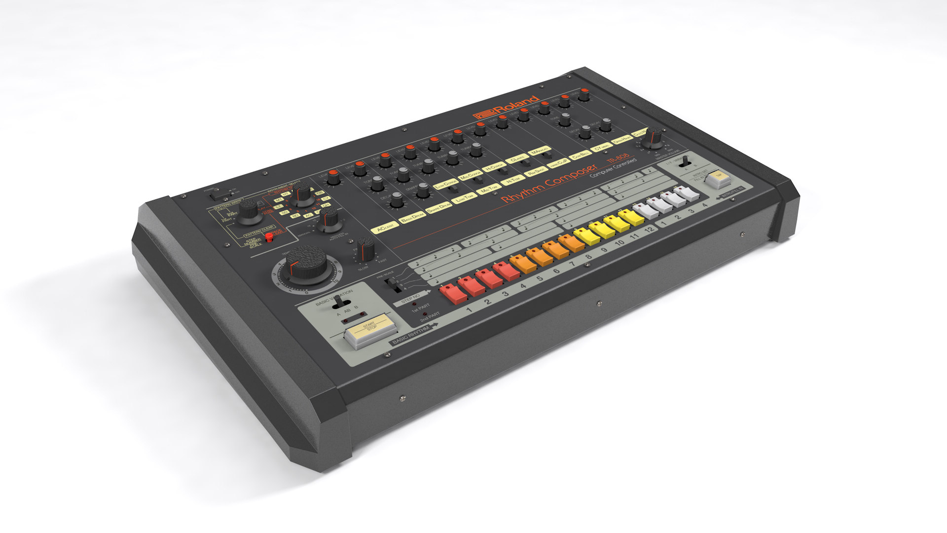 Classic roland tr-808 3D model - TurboSquid 1464013