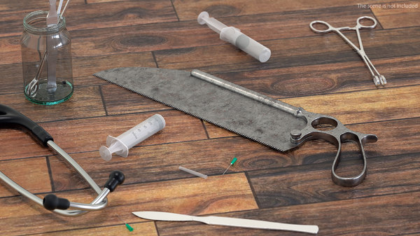 3D bone saw surgical tool - TurboSquid 1464216