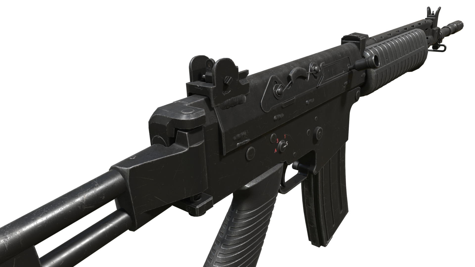 SS1 Pindad alias FN FNC 3D-Modell - TurboSquid 1464177
