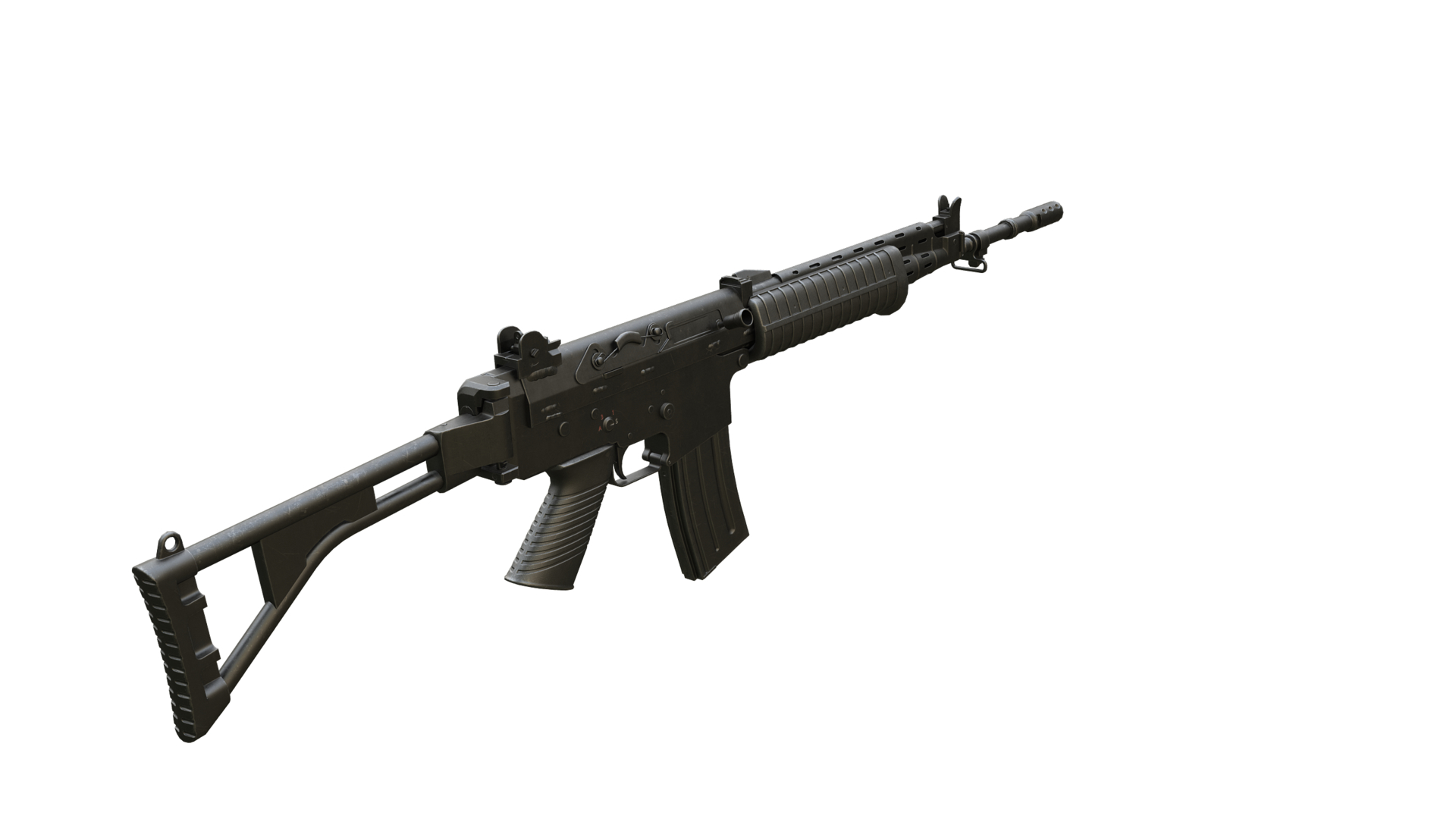 SS1 Pindad alias FN FNC 3D-Modell - TurboSquid 1464177