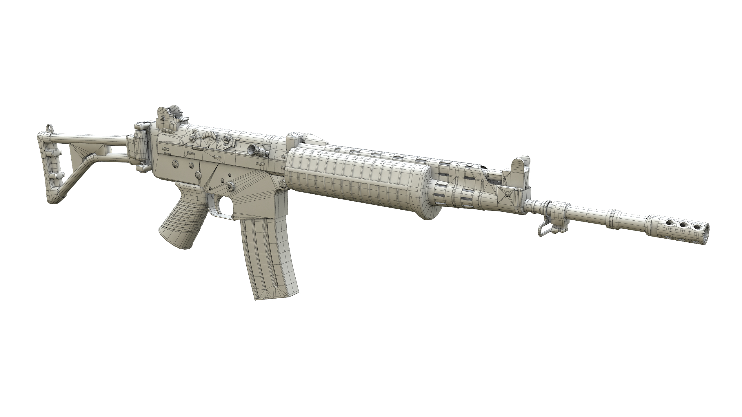 SS1 Pindad alias FN FNC 3D-Modell - TurboSquid 1464177