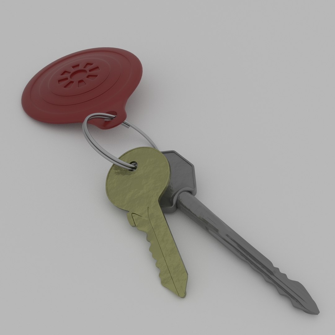 Keychain keys 3D model - TurboSquid 1464271