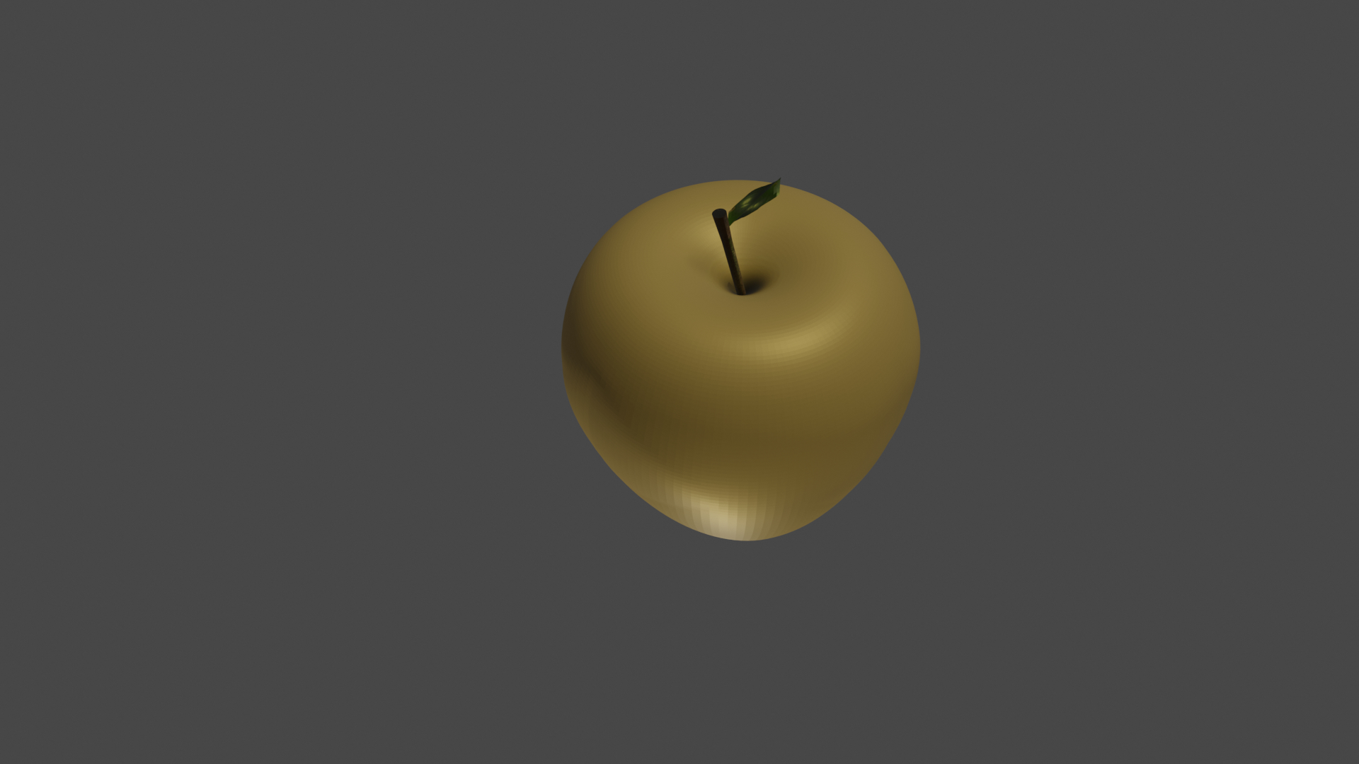 Golden apple 3D model - TurboSquid 1464338