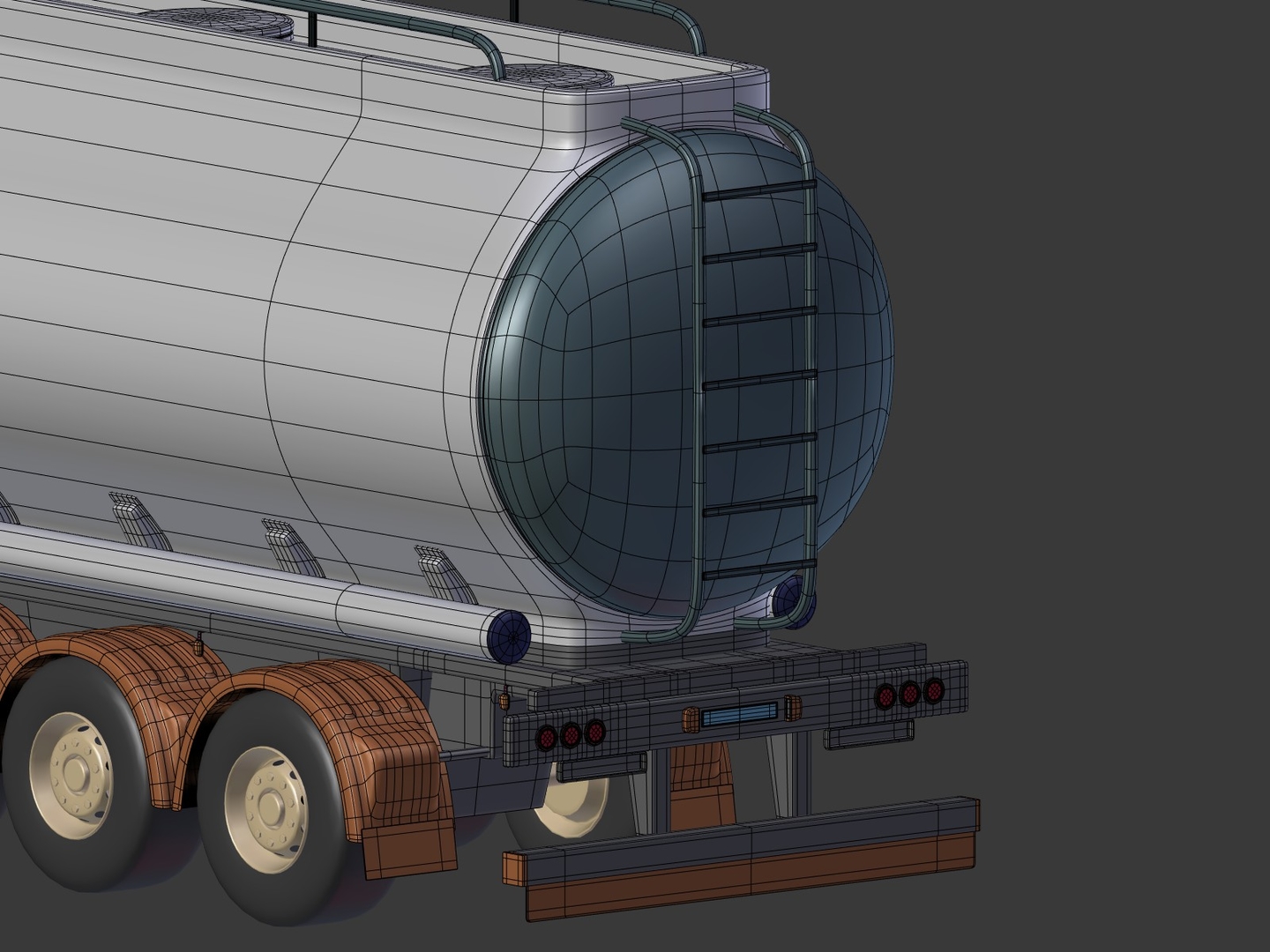 3d model fuel truck