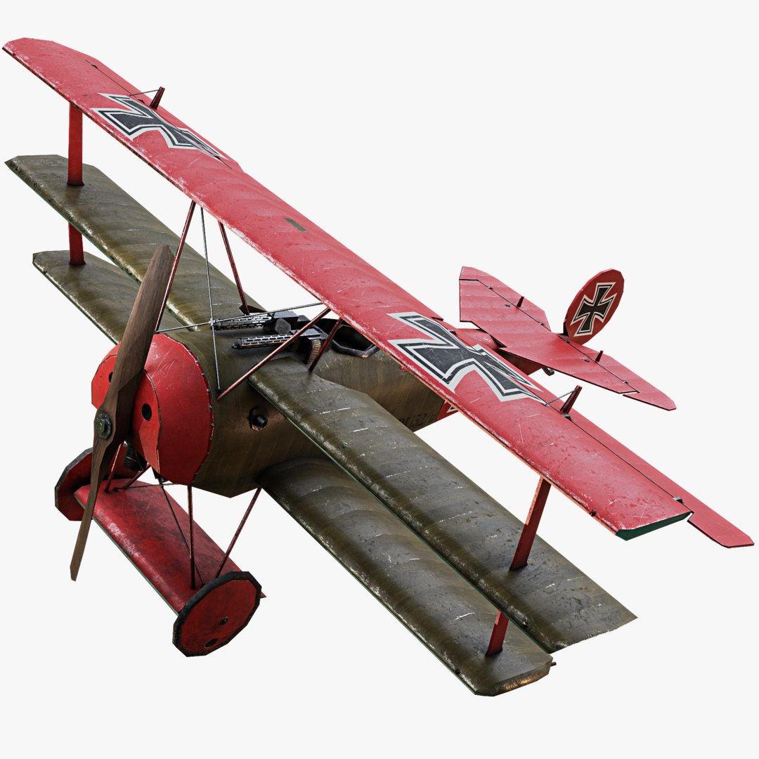 Fokker dr1 triplane ww1 model - TurboSquid 1464775