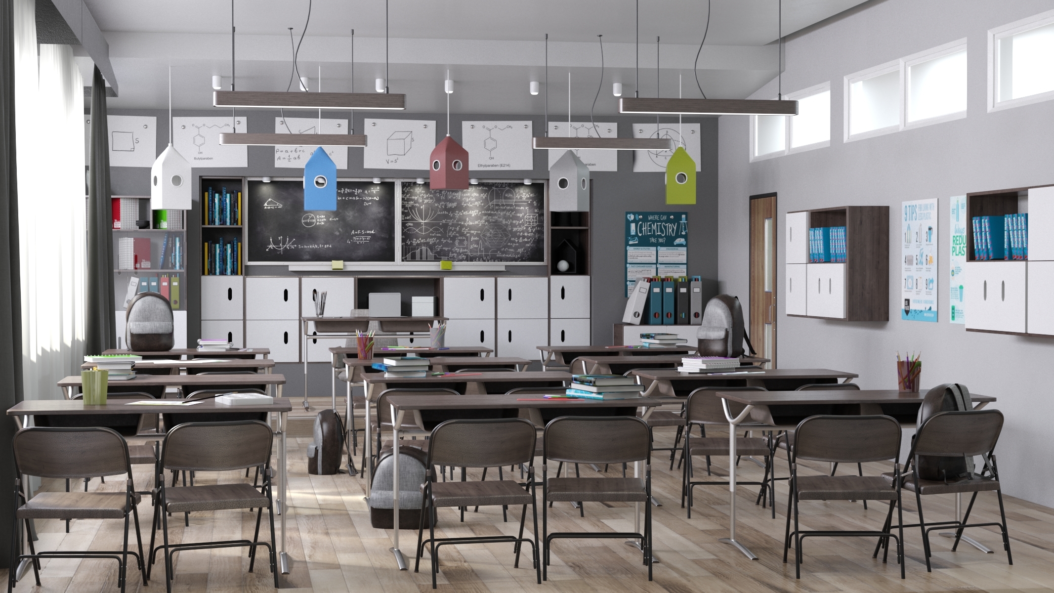 3D classroom school model - TurboSquid 1464834