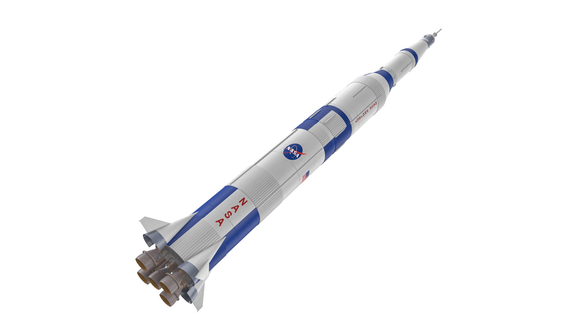 3D nasa saturn v rocket model - TurboSquid 1464815