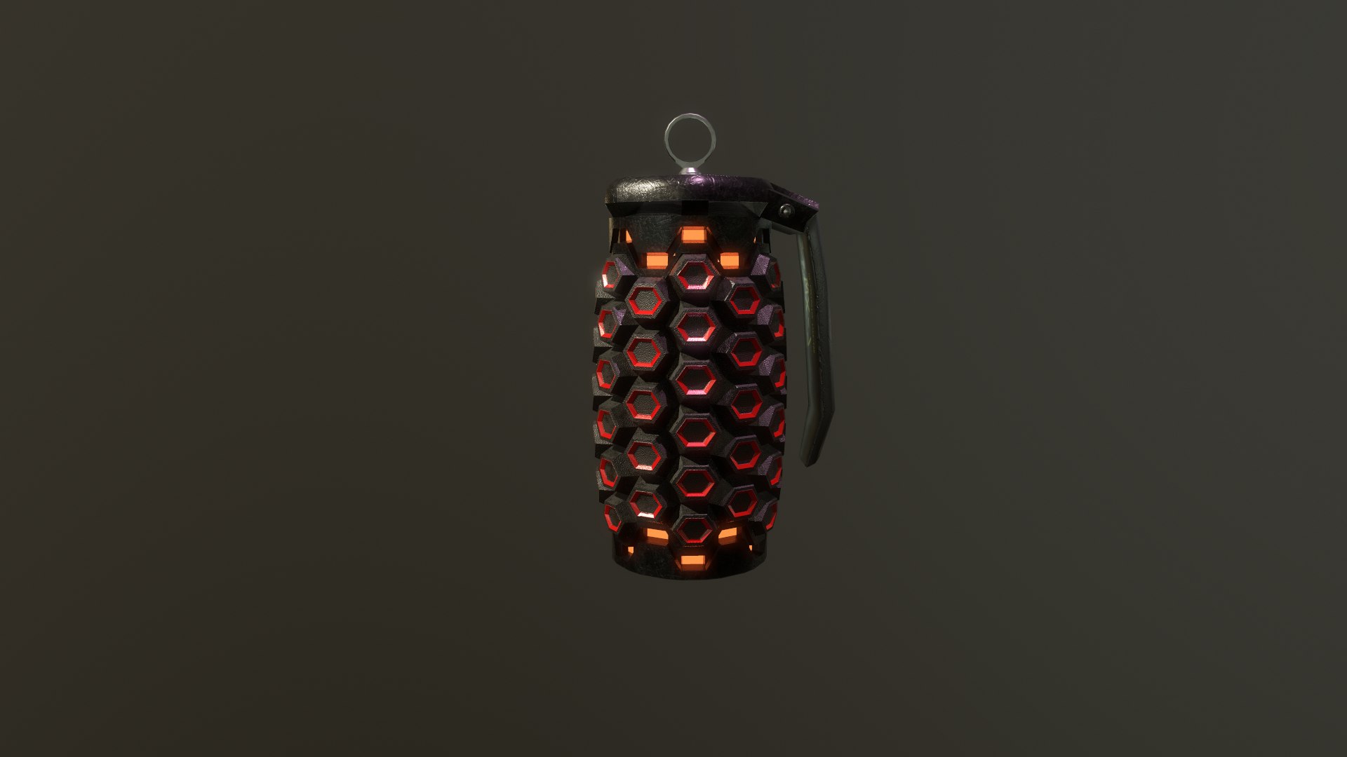 modèle 3D de grenade explosive de science-fiction - TurboSquid 1464859