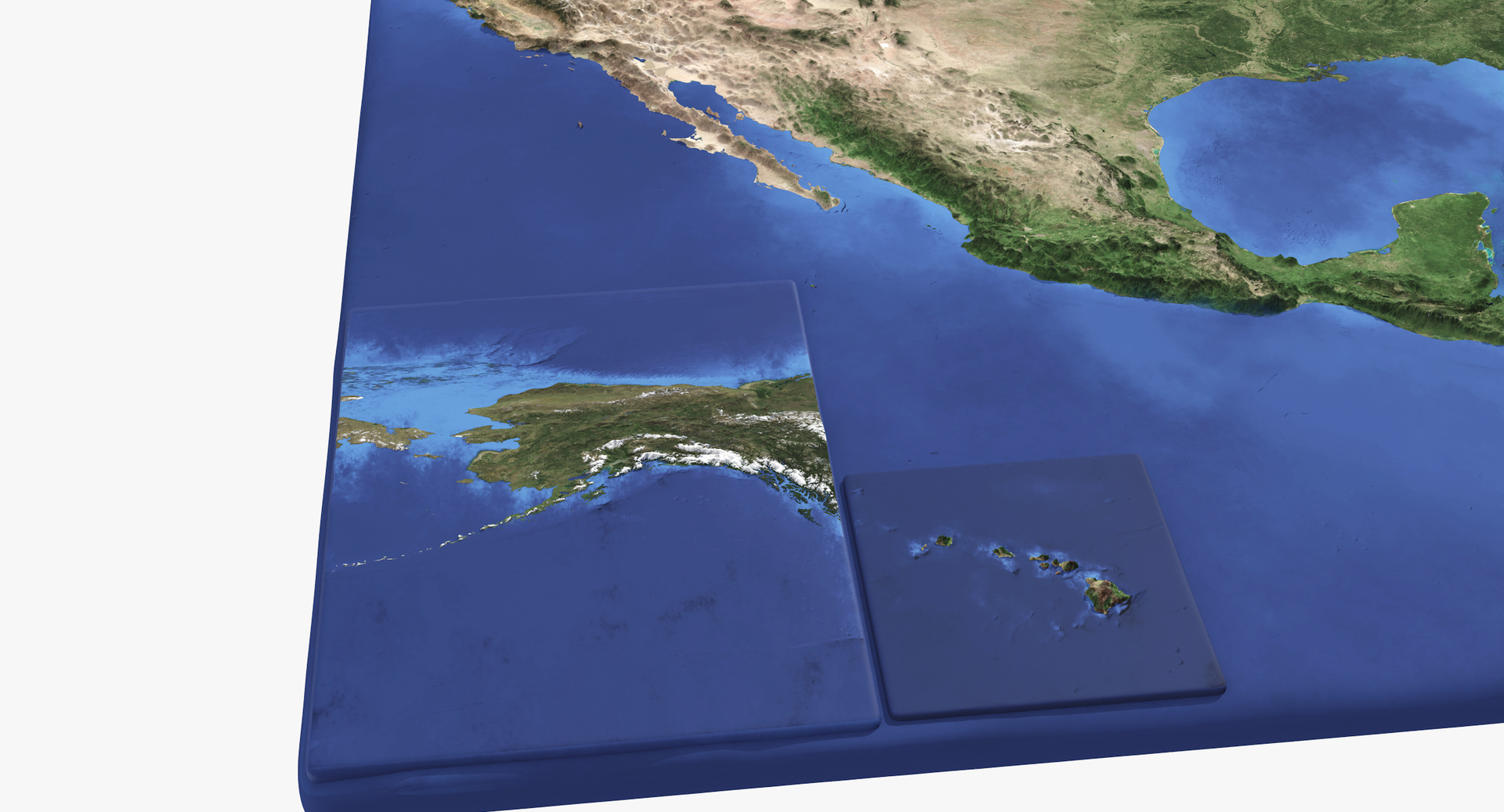 Usa alaska hawaii 3D model - TurboSquid 1464936