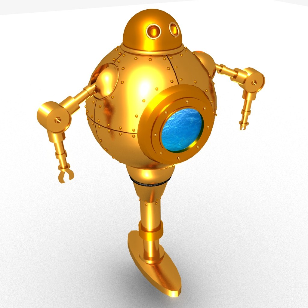 3D chubby robot model - TurboSquid 1464994