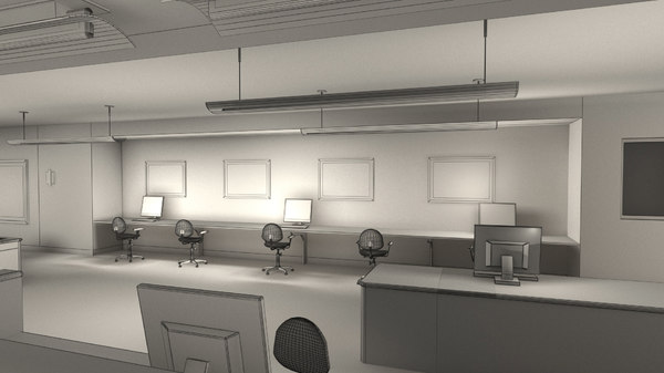 3d model hospital room
