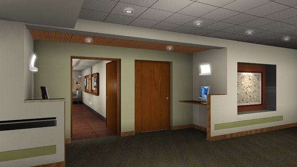 3d model hospital room