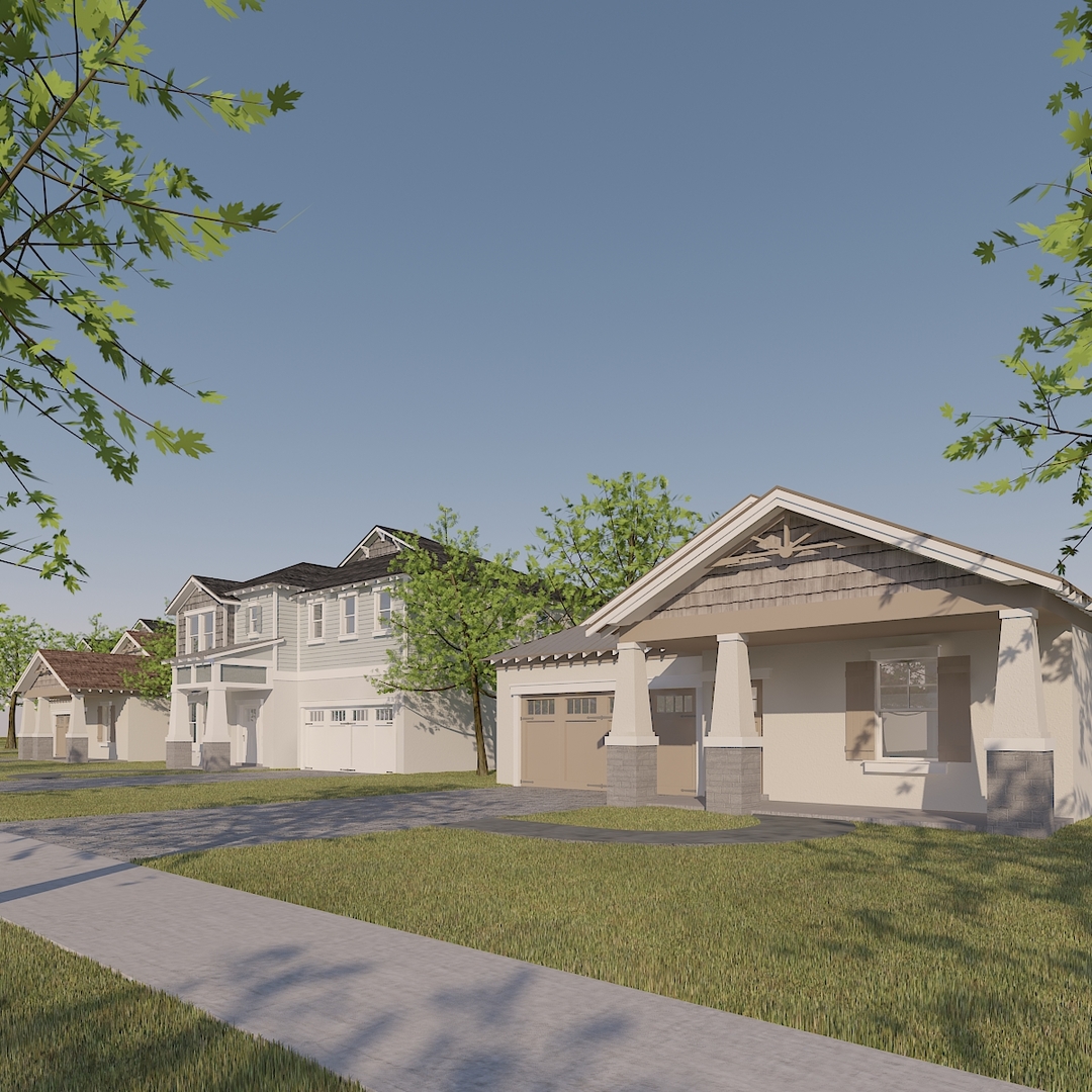 Street view neighborhood model - TurboSquid 1405462