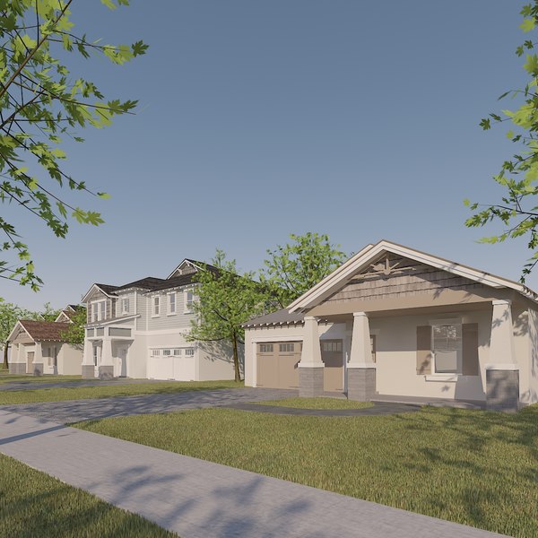 3D Suburbs Models | TurboSquid