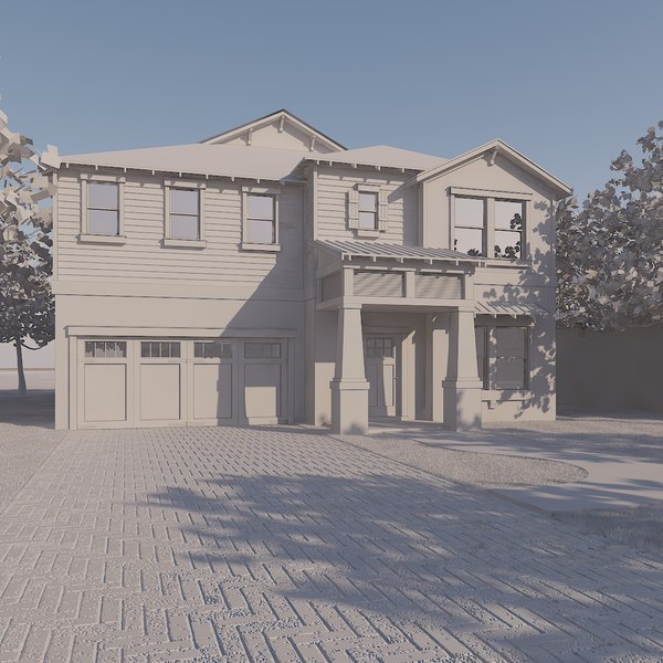 Street view neighborhood model - TurboSquid 1405462