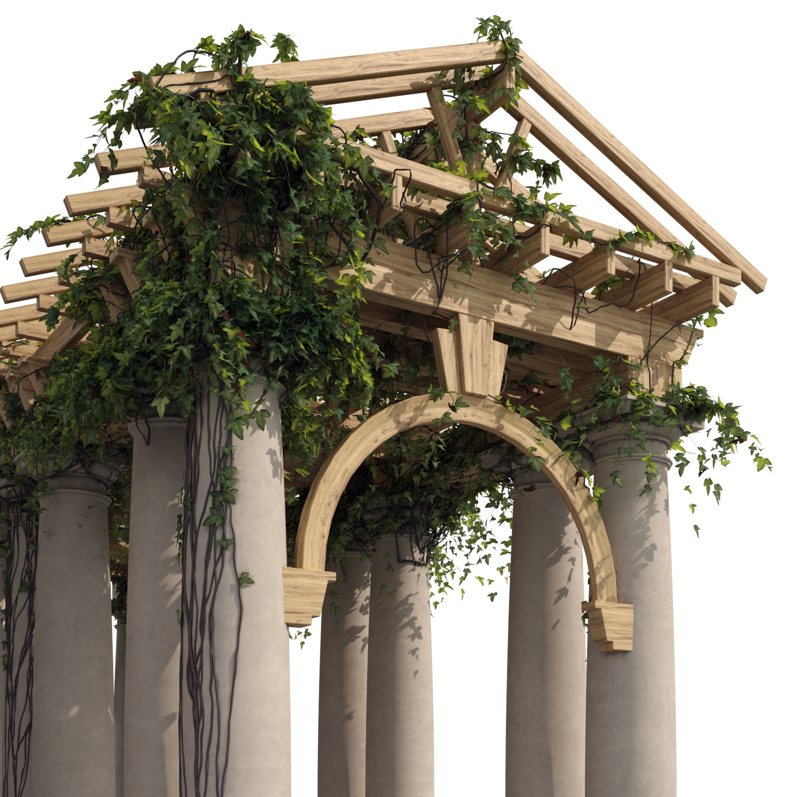 Tuscan order columns 3D - TurboSquid 1465285