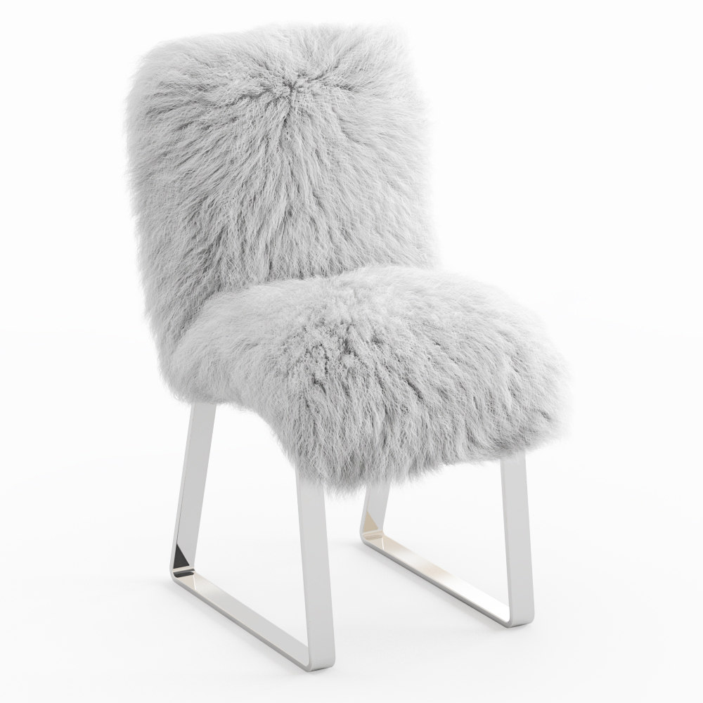 3D wool chair fur upholstery - TurboSquid 1465290