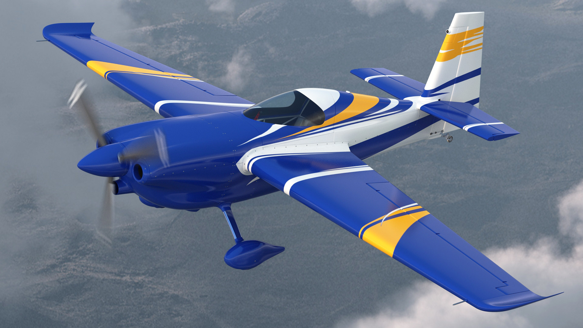 Sport aerobatic aircraft generic 3D - TurboSquid 1465428