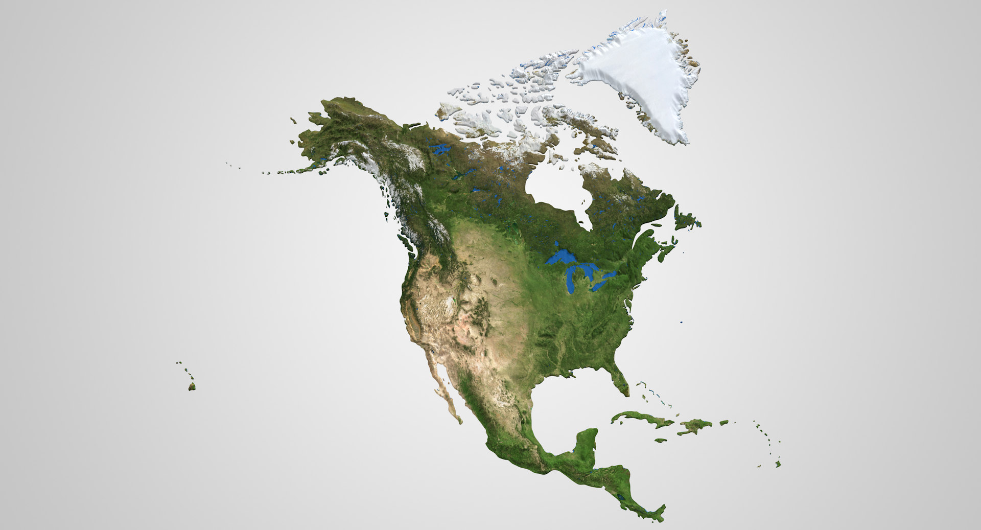 North america continent v2 3D - TurboSquid 1465360