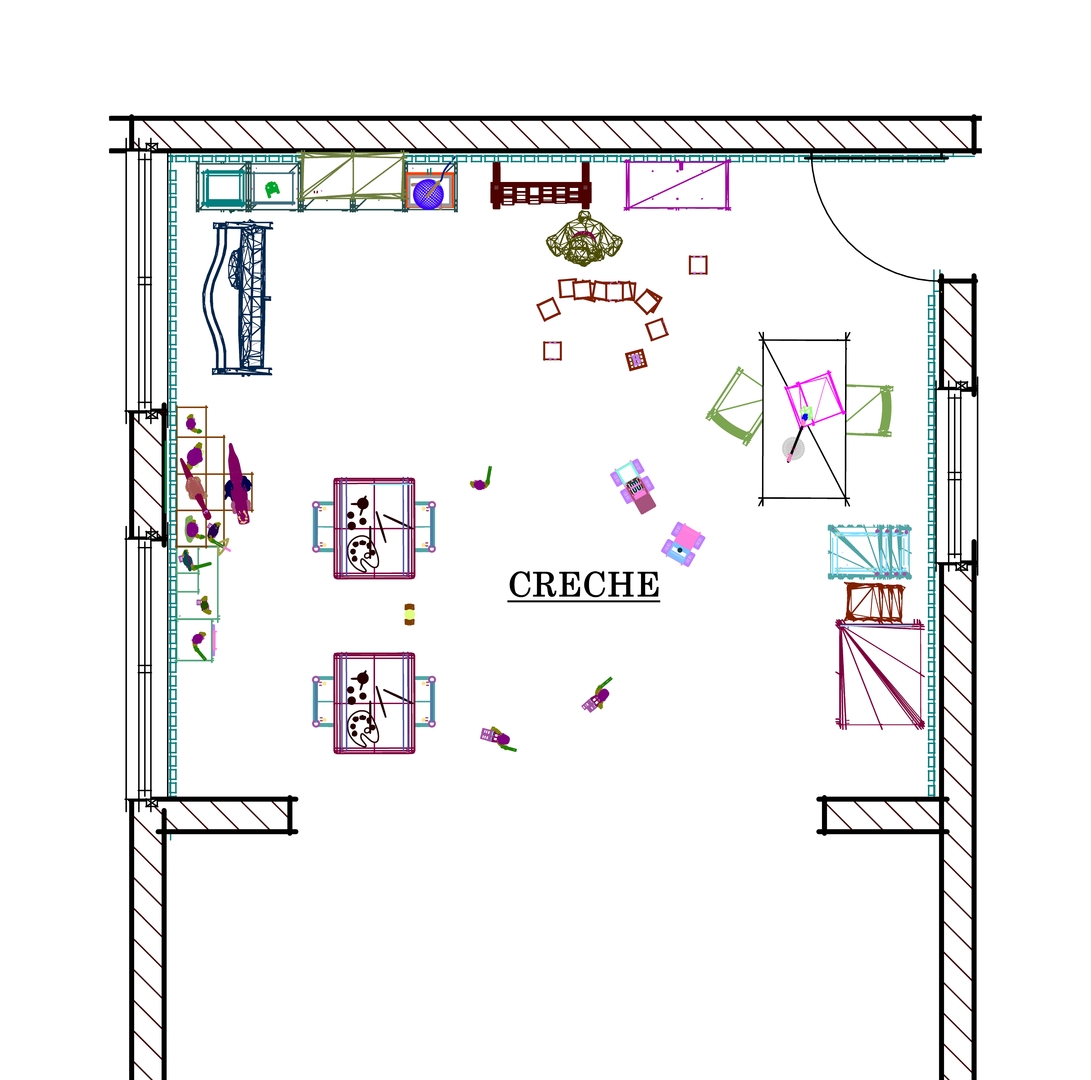 3D model creche kindergarten design - TurboSquid 1465445