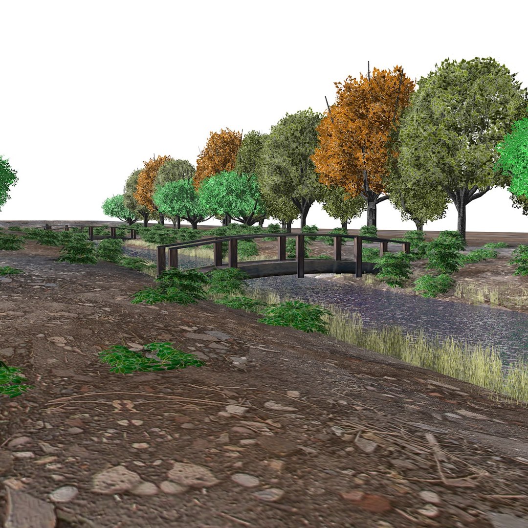 Flowing river scene animations 3D - TurboSquid 1465720