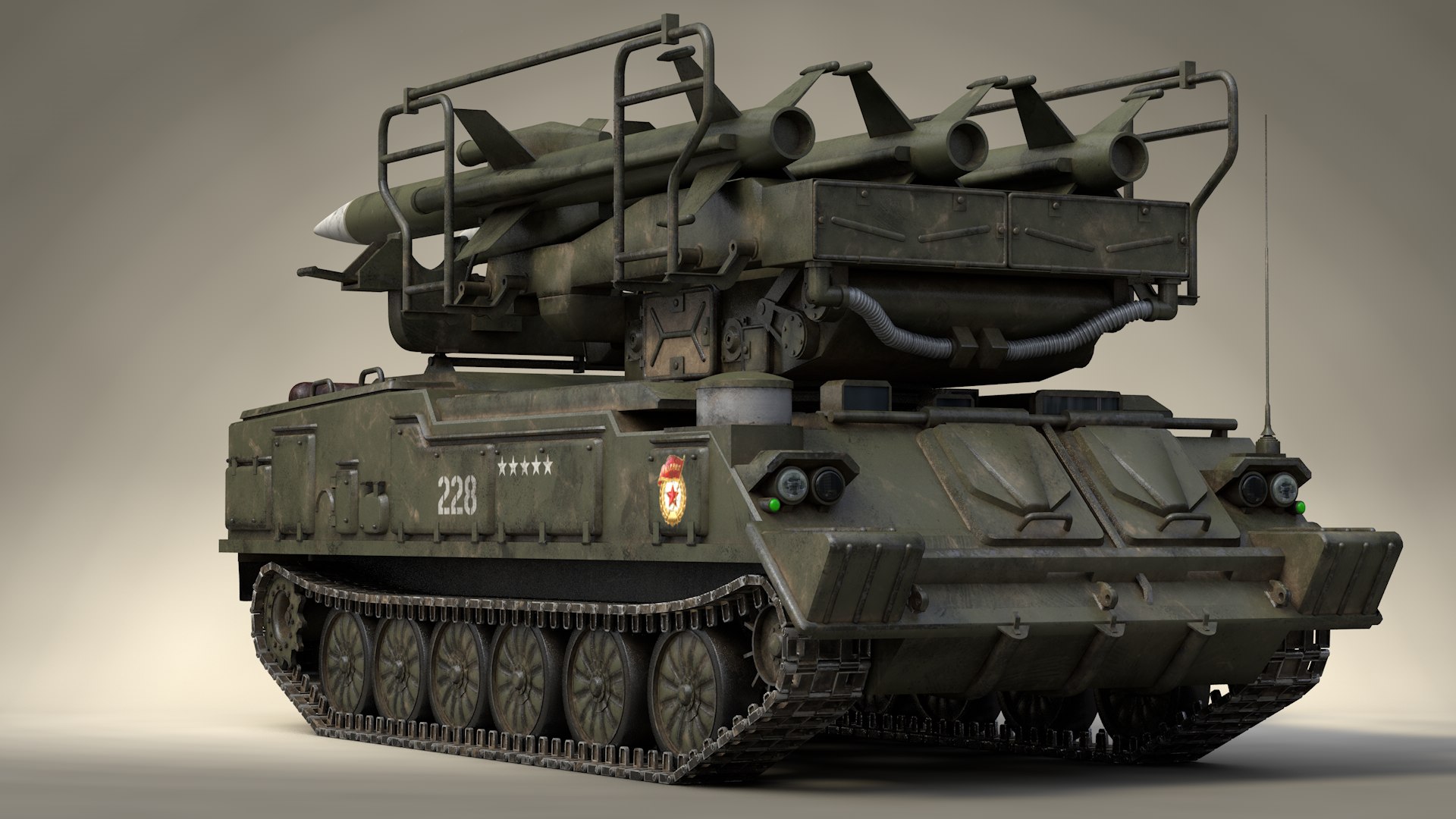 Soviet sa-6 gainful 2k12 3D - TurboSquid 1465821