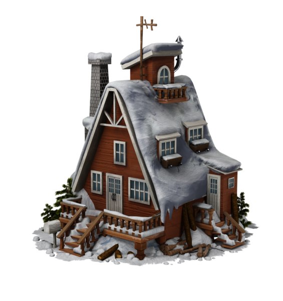 Winter House 3D Models for Download | TurboSquid