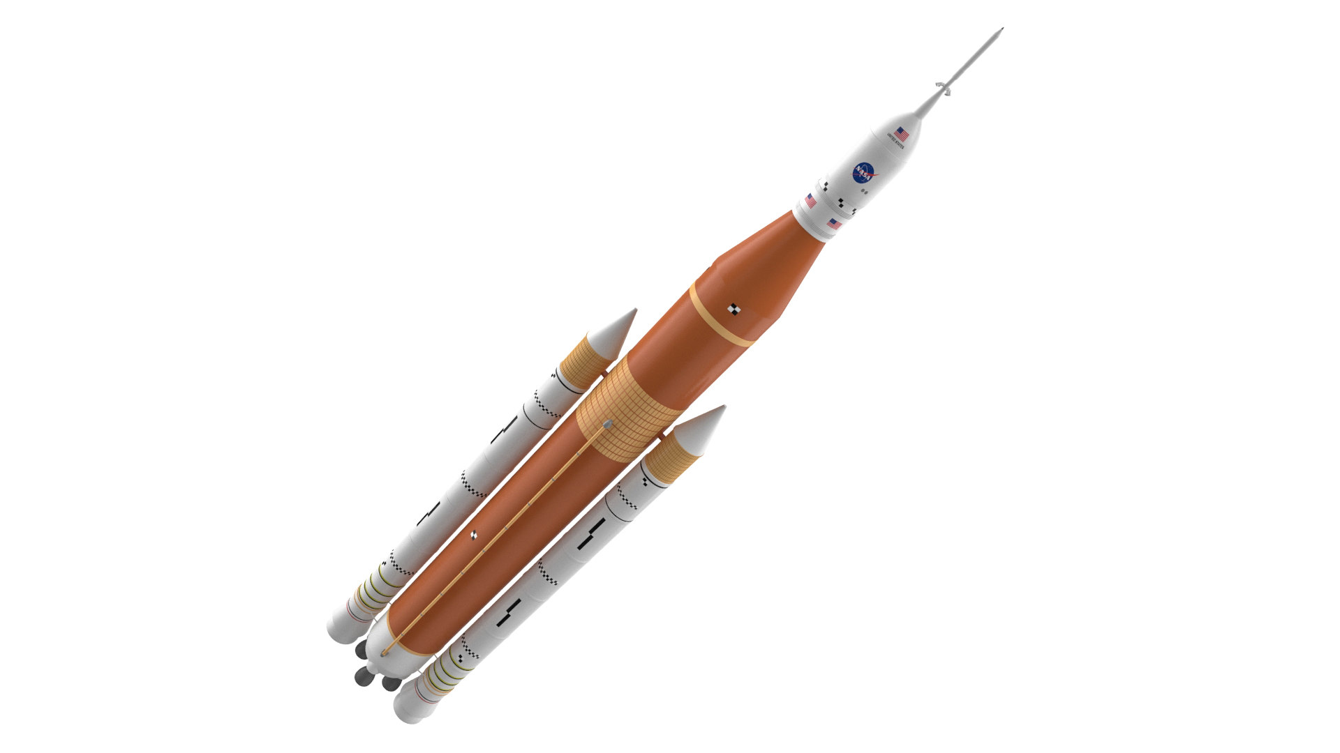 Sls block 1 rocket 3D model - TurboSquid 1465892