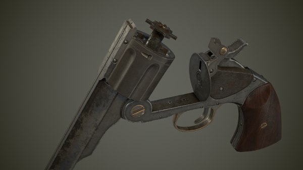 3D schofield revolver model - TurboSquid 1465881