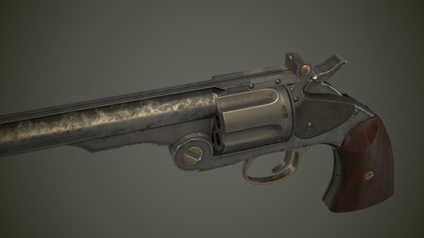 3D schofield revolver model - TurboSquid 1465881