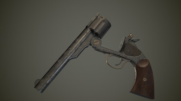 3D schofield revolver model - TurboSquid 1465881