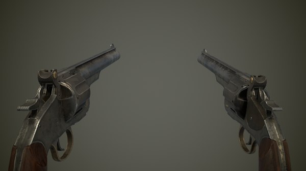 3D schofield revolver model - TurboSquid 1465881