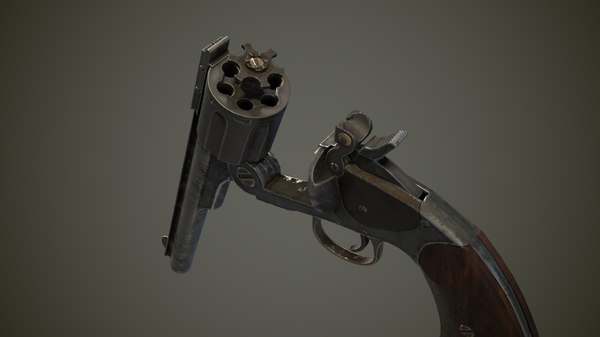 3D schofield revolver model - TurboSquid 1465881
