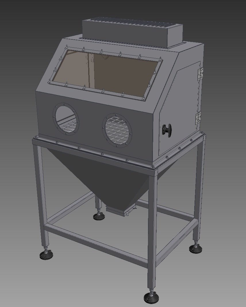 3D industrial shot blasting model - TurboSquid 1466044