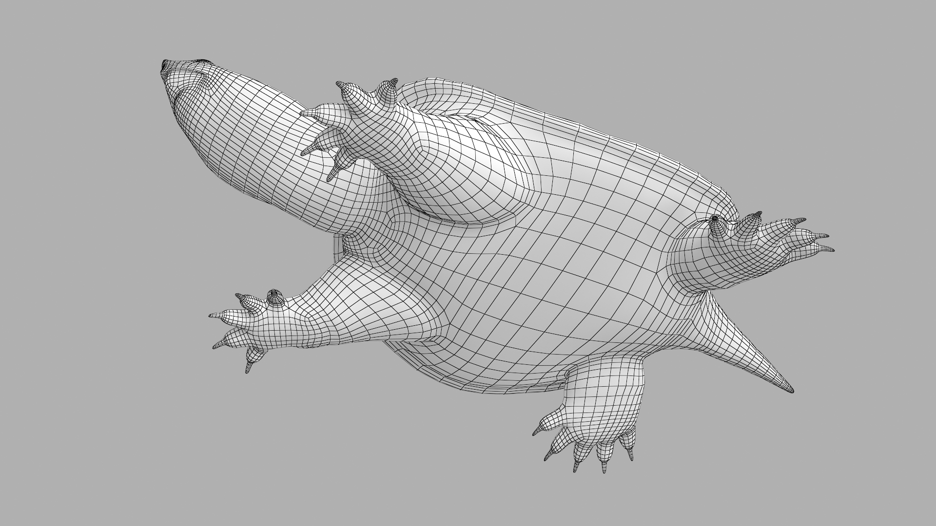 3D common snapping turtle model - TurboSquid 1466049