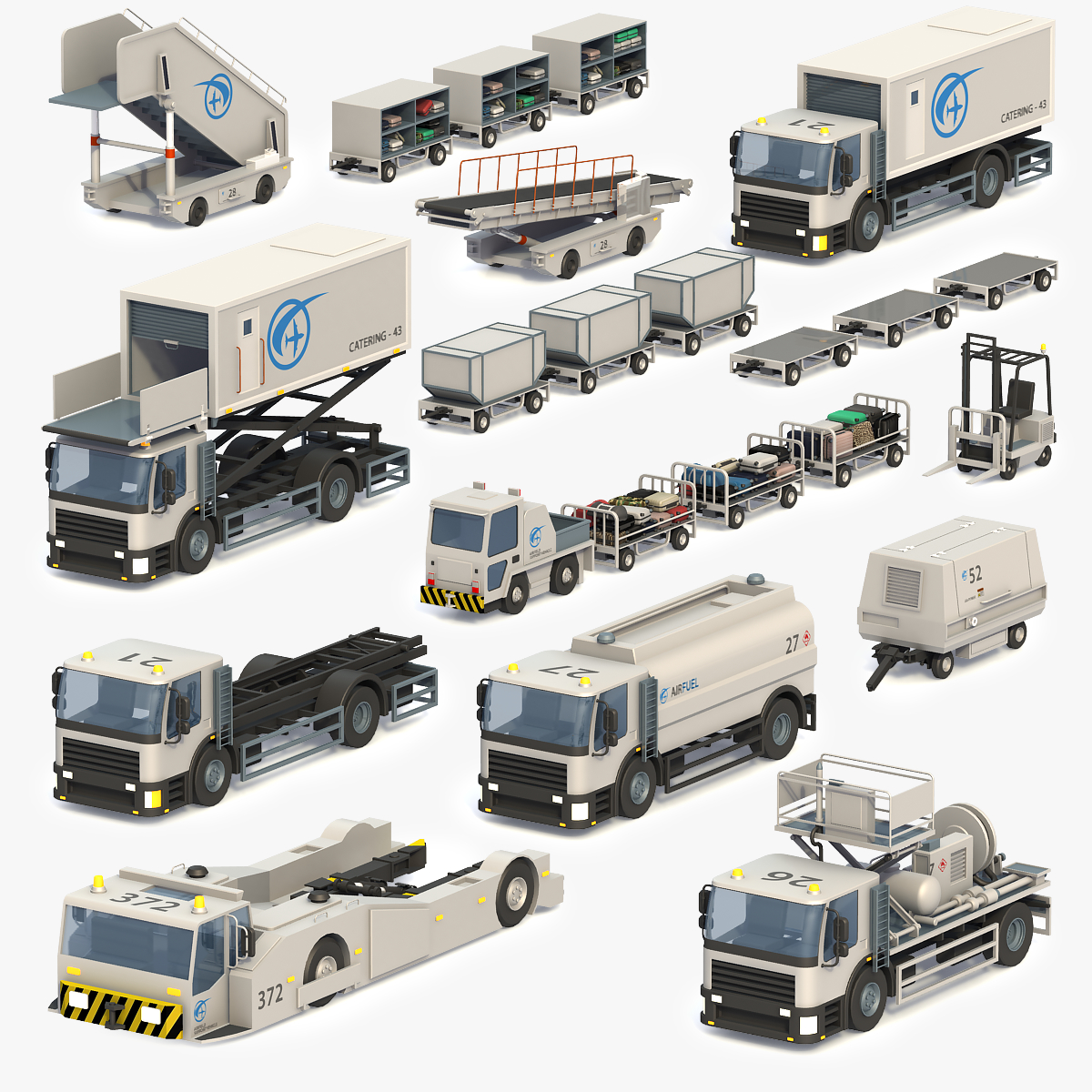 3D airport vehicles - TurboSquid 1466142