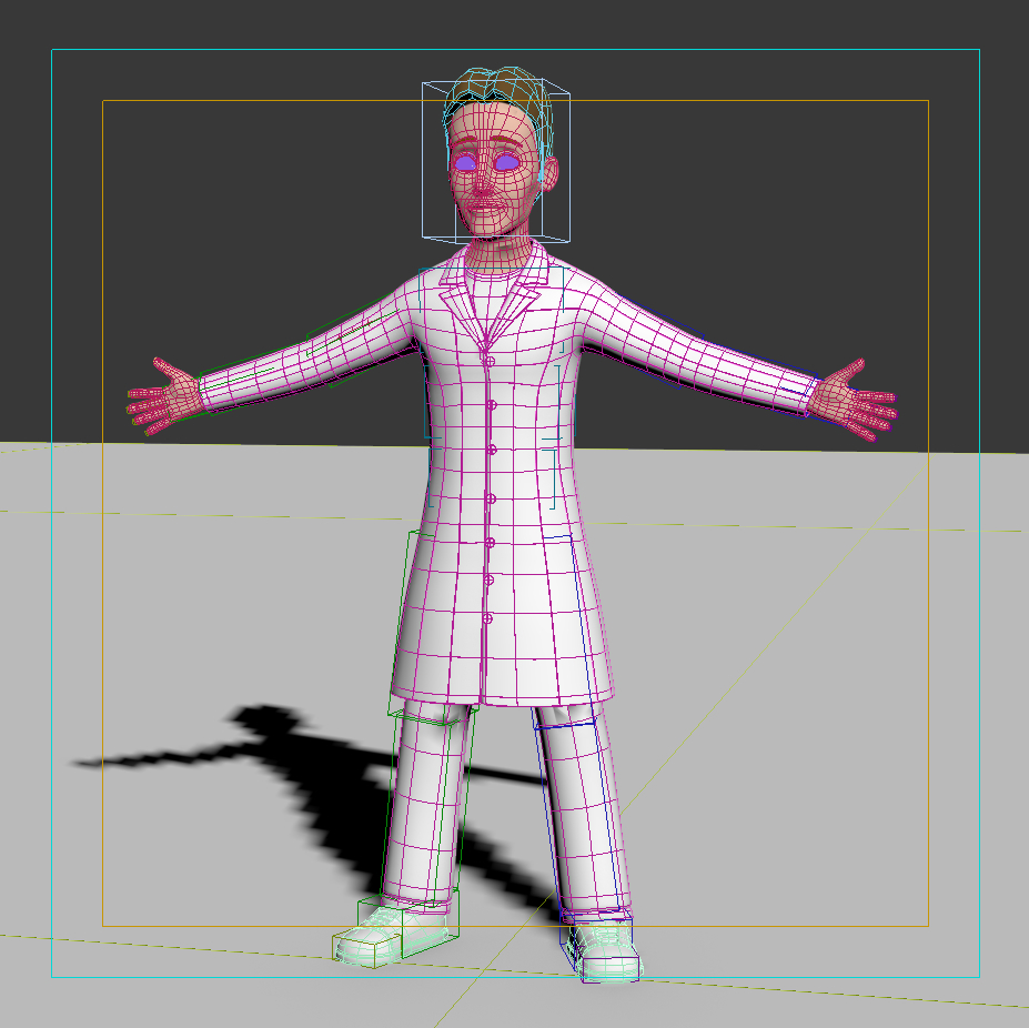 Male scientist man character 3D model - TurboSquid 1465386