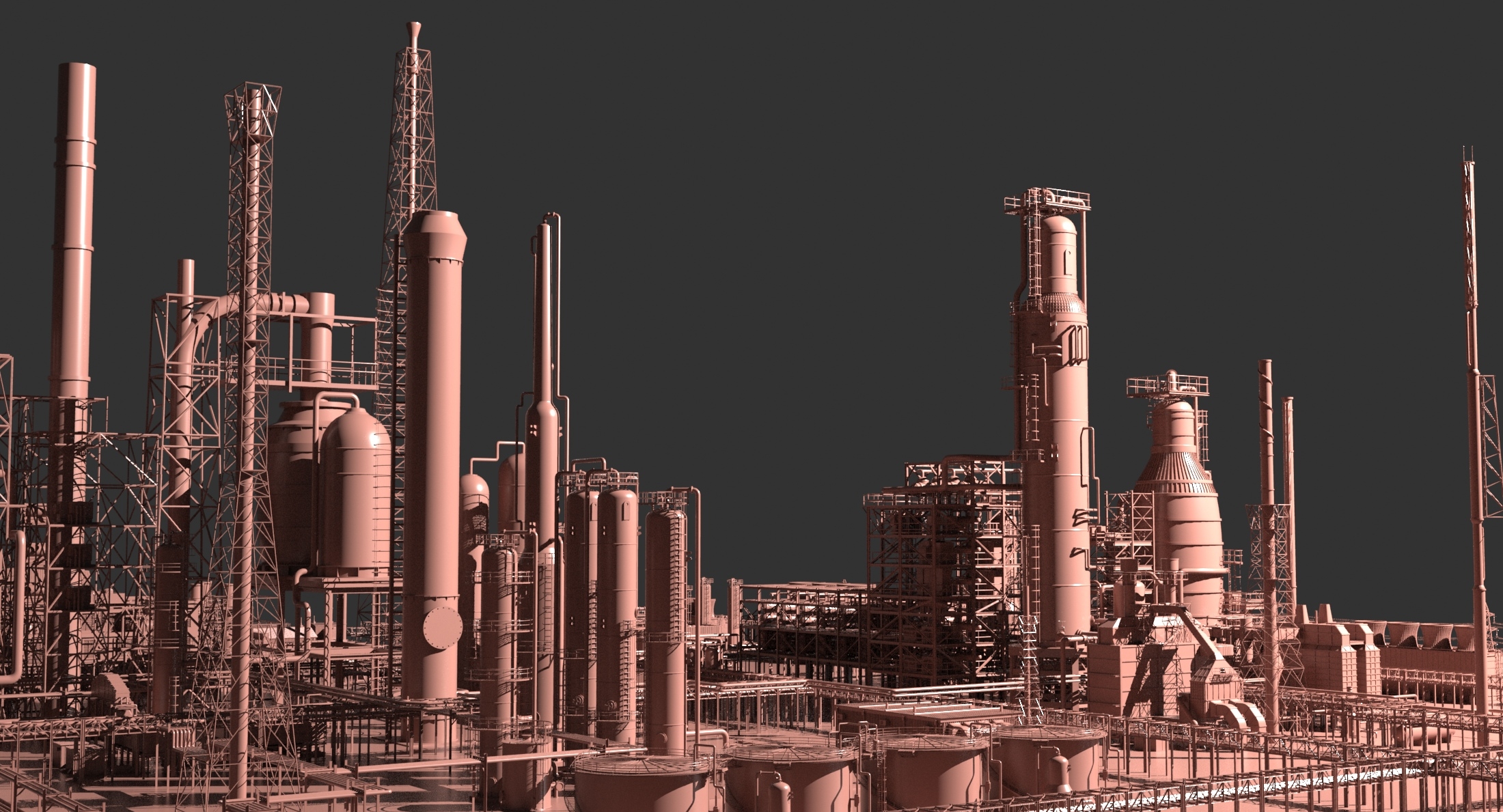 3D port arthur refinery model - TurboSquid 1466603